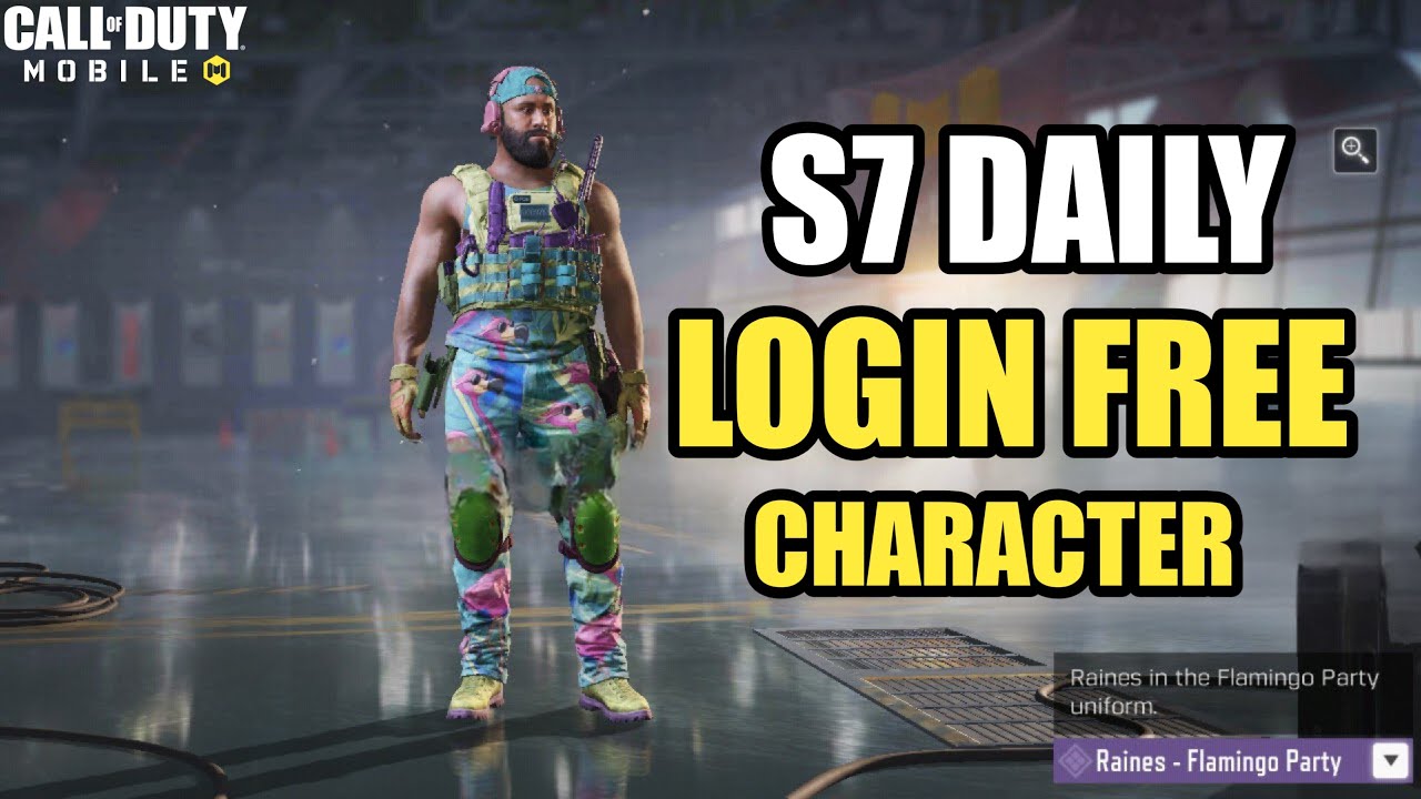 *NEW* Codm Daily Login Free Character Season 7 Heatwave - YouTube