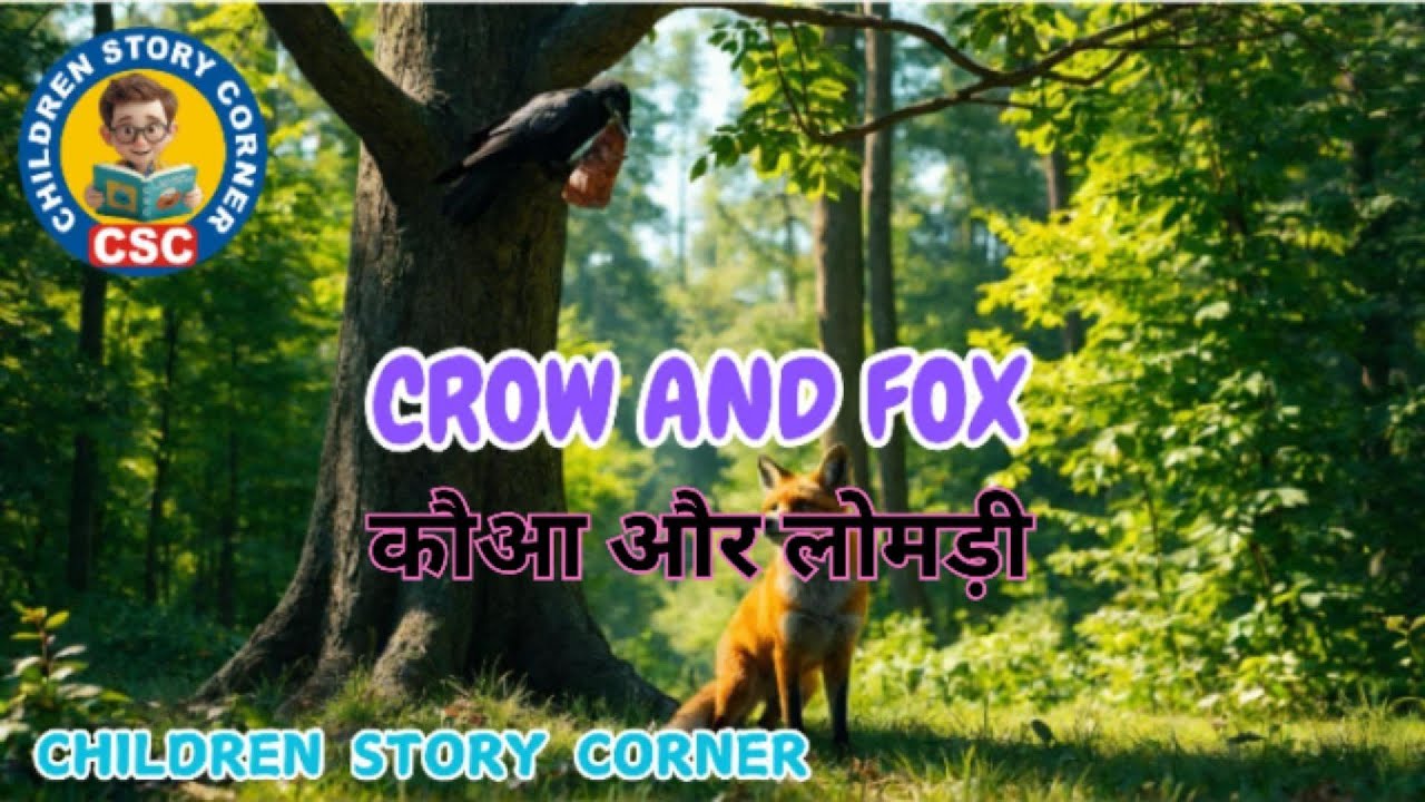 The Crow and the Fox Story | Moral Story for Kids | Greed and Flattery Lesson - YouTube