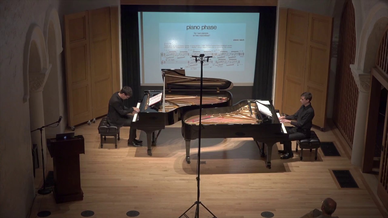 Steve Reich: Piano Phase; Daniel Linder and Alexander Zhu, pianos - YouTube