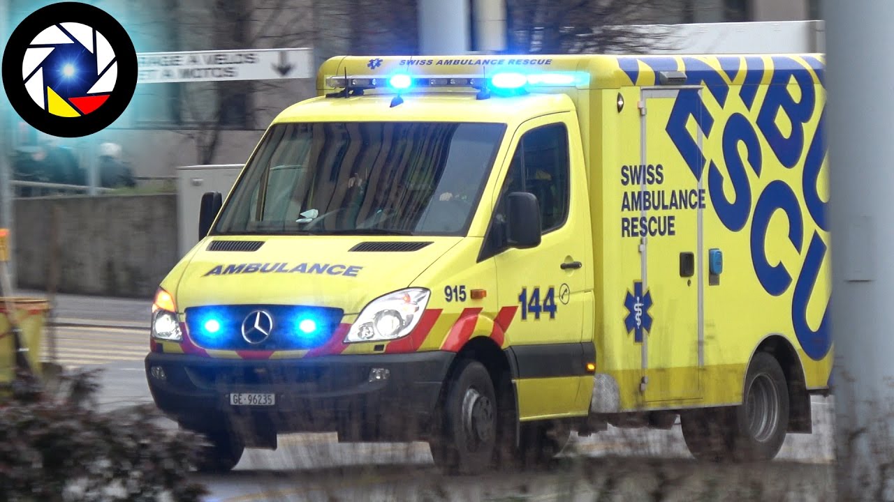 Swiss Ambulance Rescue 915 - YouTube