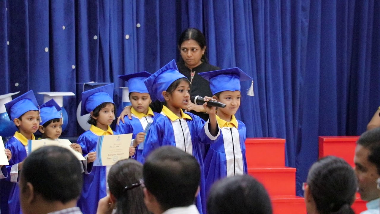 Nitara Sathish & Maryam Zafar Amled School Kindergarten Graduation ...