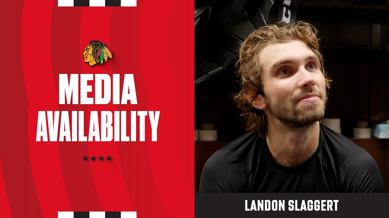 Landon Slaggert on Return to Practice | Chicago Blackhawks - YouTube