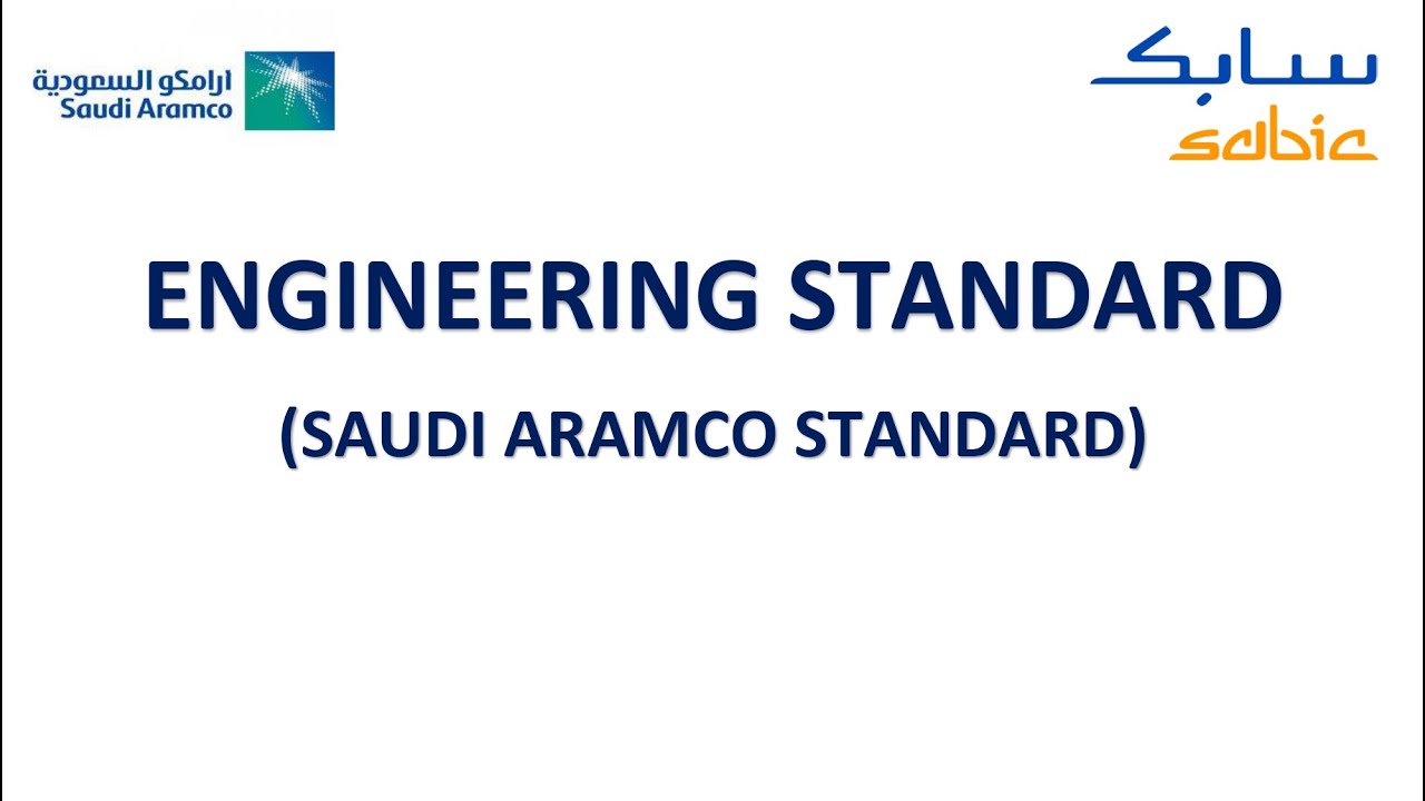 Engineering Standard (Saudi Aramco Standard) - YouTube