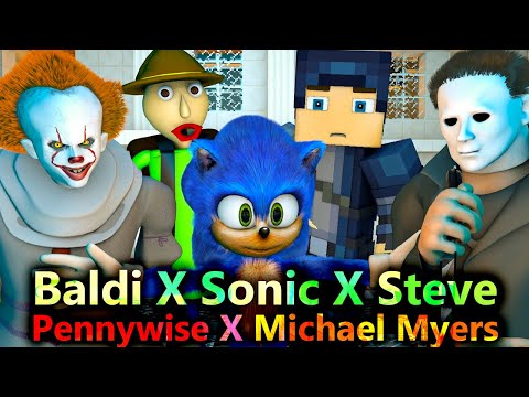 PENNYWISE IT X BALDI'S BASICS CHALLENGE! 2 (official) Baldi Minecraft Horror Animation Game