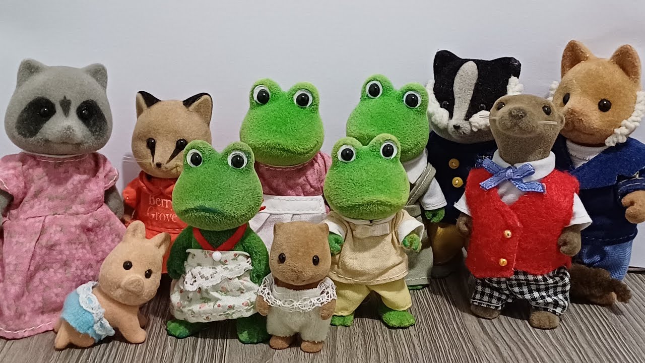 SYLVANIAN FAMILIES VINTAGE / RANAS, NUTRIAS, TEJONES, JABALÍ, MAPACHES ...