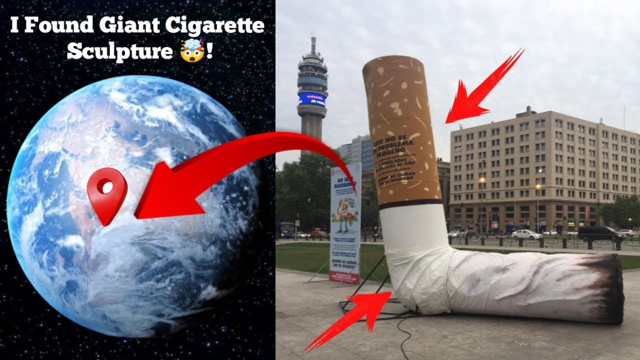 I Found Giant Cigarette Sculpture 🚬😱 on google maps and google earth 🌎 ...