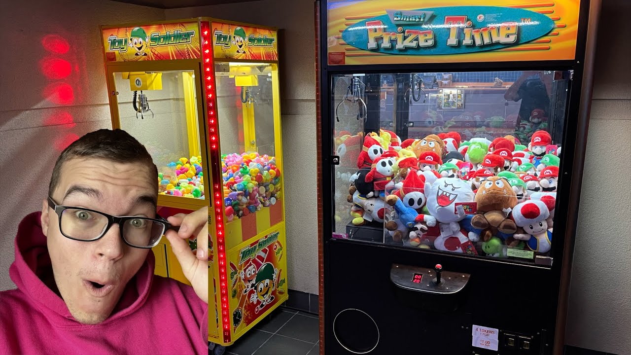 We Found A Secret Claw Machine Arcade! - YouTube