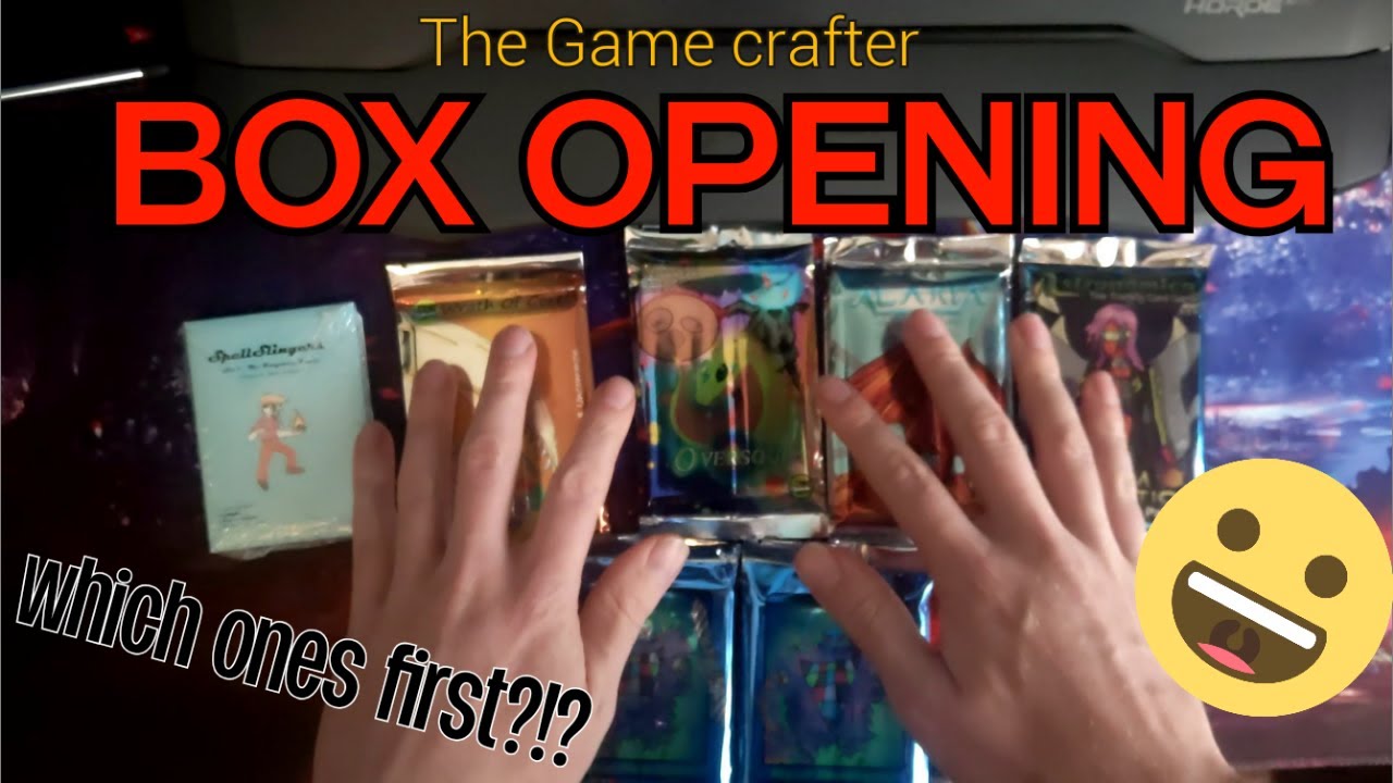 BOOSTER BOX OPENING! From The Game Crafter - Homemade TCG 's - YouTube