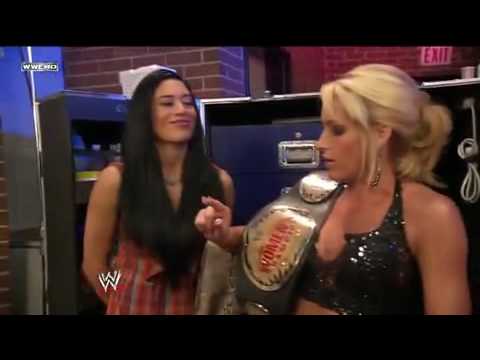 Melina gave Michelle McCool a little bit more Make up - WWE backstage ...