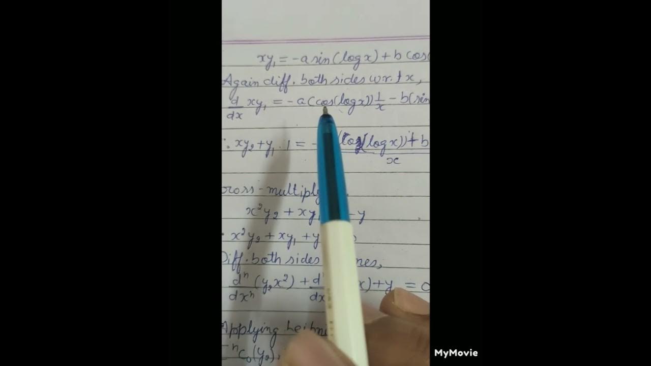 if-y-a-cos-log-x-b-sin-log-x-prove-x-sq-yn-2-2n-1-xyn-1-n-sq-1-yn