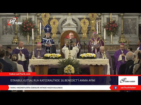 İstanbul Kutsal Ruh Katedrali’nde 16. Benedict için Ayin | 11.01.2023