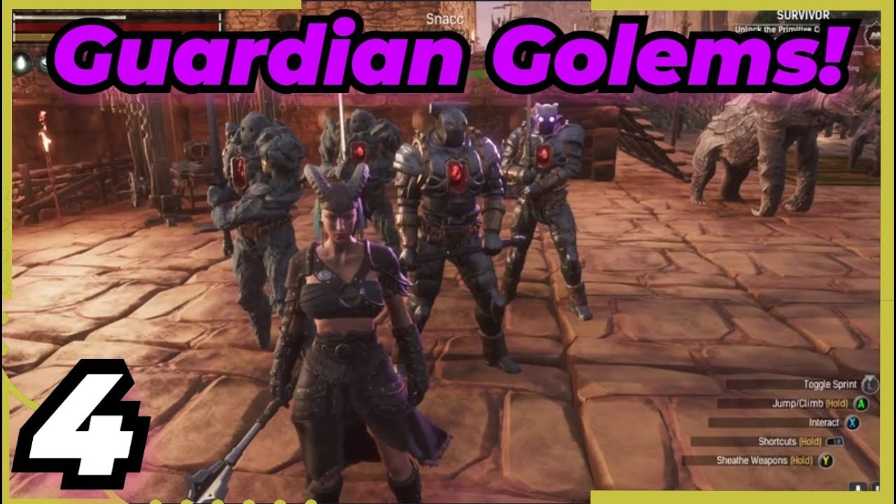 Making Guardian Golems! - Let's Play Conan Exiles Ep 4 - YouTube