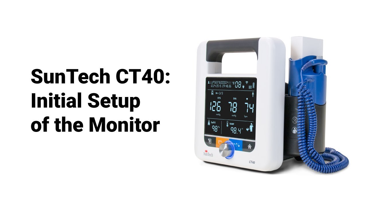 SunTech CT40: Initial Setup of Monitor (1 of 9) - YouTube