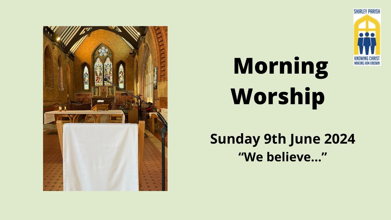 Morning Worship Sunday June 9th - YouTube