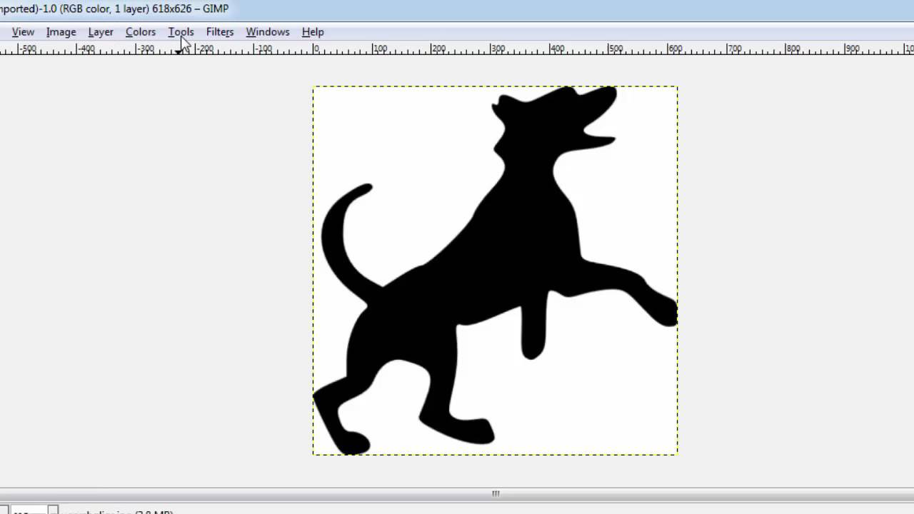 how to find your tool box in gimp - YouTube