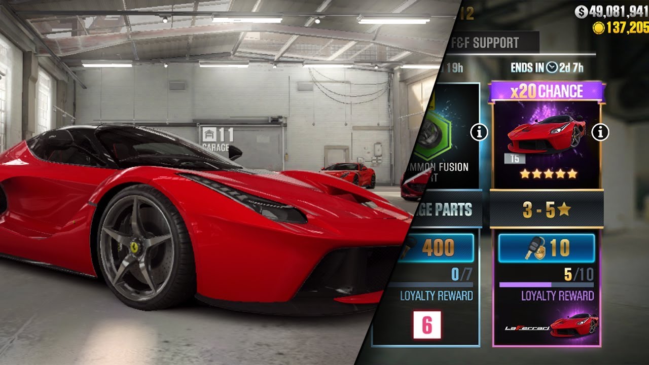 CSR Racing 2 | VIP 20x Drop Rate Ferrari LaFerrari! - YouTube