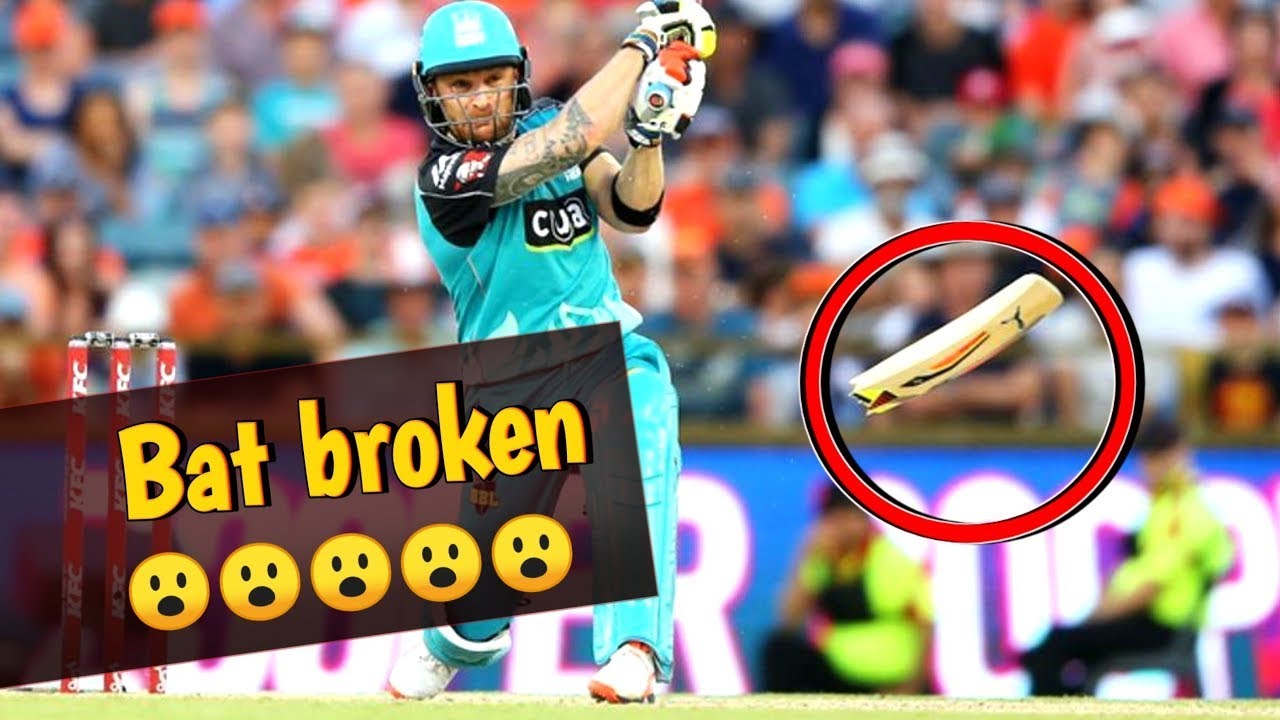 Top 10 Bat Broken Moments in Cricket History | Bat Broken Incidents ...