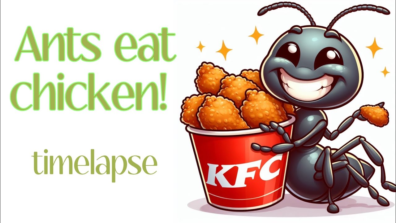Ants eat chicken! | Кормлю МУРАВЬЁВ МЯСОМ! timelapse | relax video ...