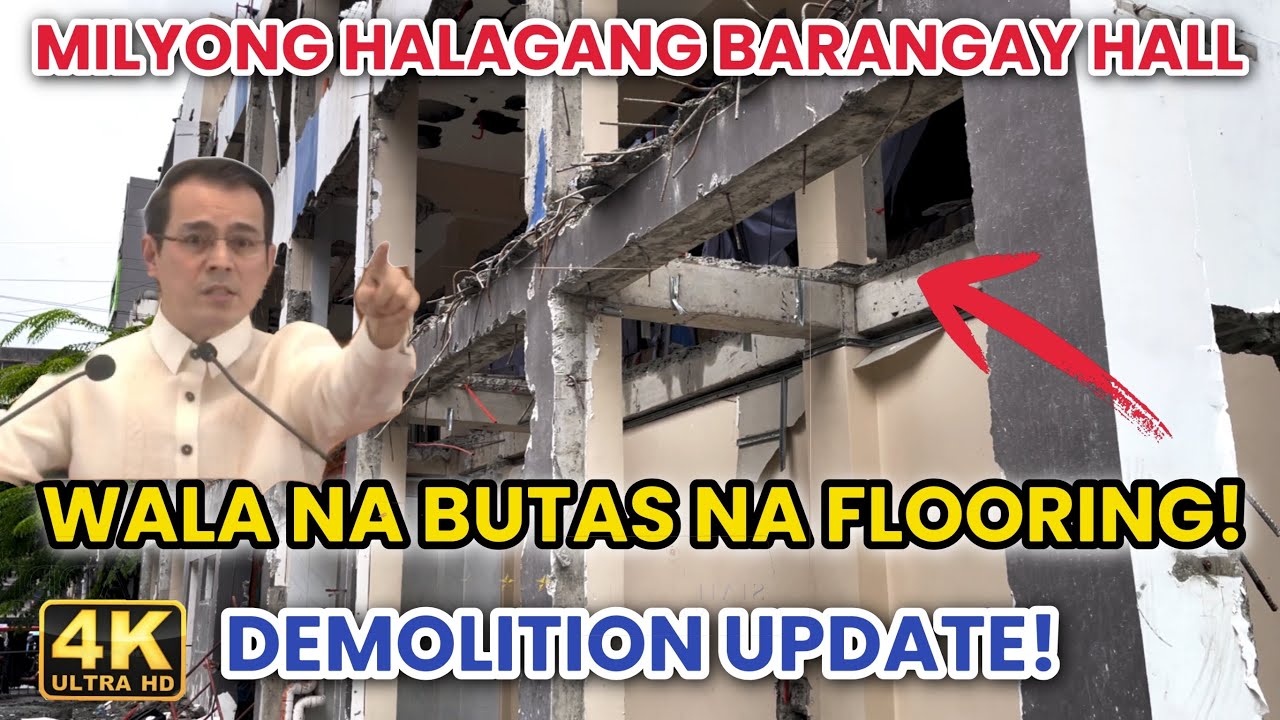 WALA NA! BUTAS NA FLOORING NG MILYONES NA BARANGAY HALL! Manila ...