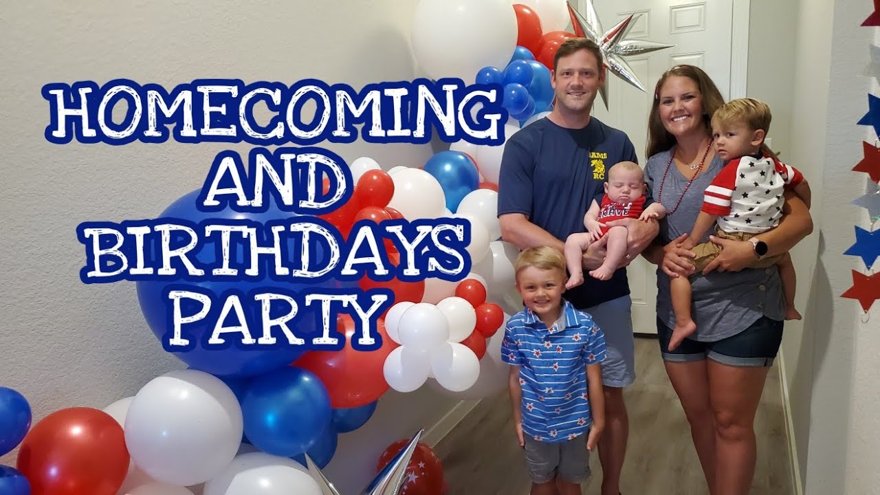 HOMECOMING AND BIRTHDAYS PARTY 🥳 🇺🇲 - YouTube