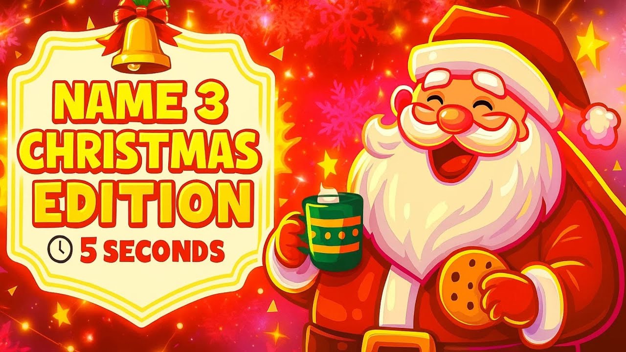 🎅 Name 3: Christmas Edition 🎄 | Can You Answer in 5 Seconds?! - YouTube