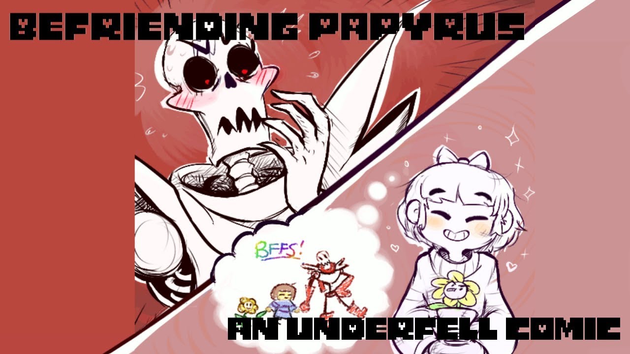 Befriending Papyrus - Underfell Comic Dub - YouTube