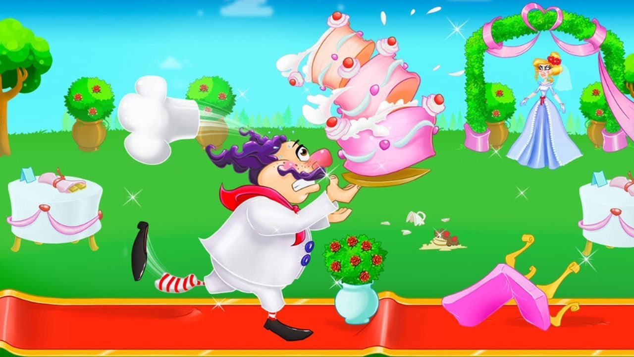 Clumsy Chef Wedding Cake - TabTale Games - Baby Games Videos - YouTube