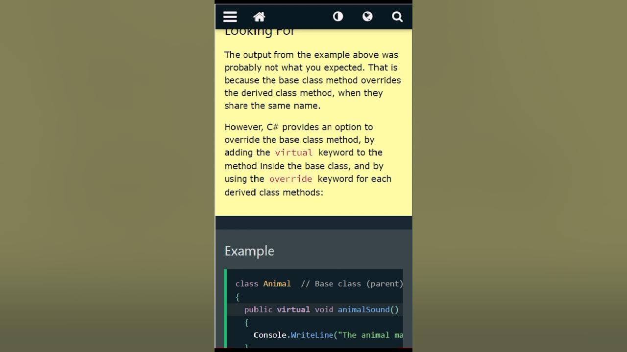 Virtual and Override keyword in C Sharp@arvindProgramming - YouTube