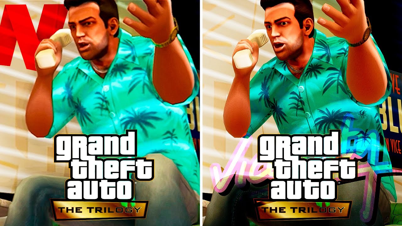GTA: The Trilogy Definitive Edition vs Netflix Mobile - Graphics ...