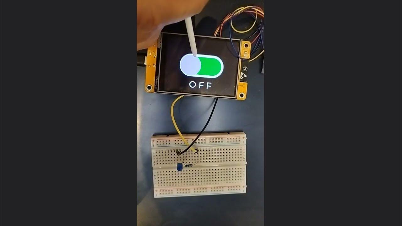 LVGL ESP32 2432S028R CYD Switch to turn LED on and off(Beginner) - YouTube