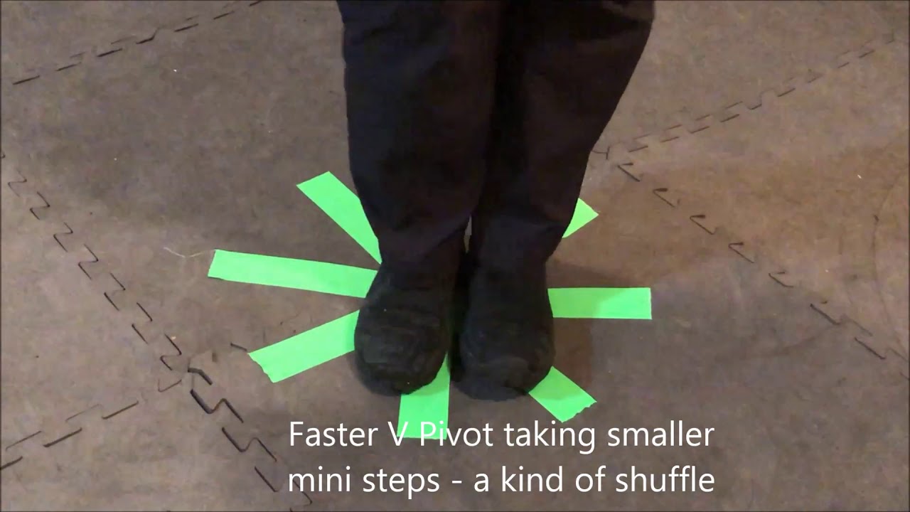 TEAM 2 - V Pivot Faster Mini steps shuffle - YouTube