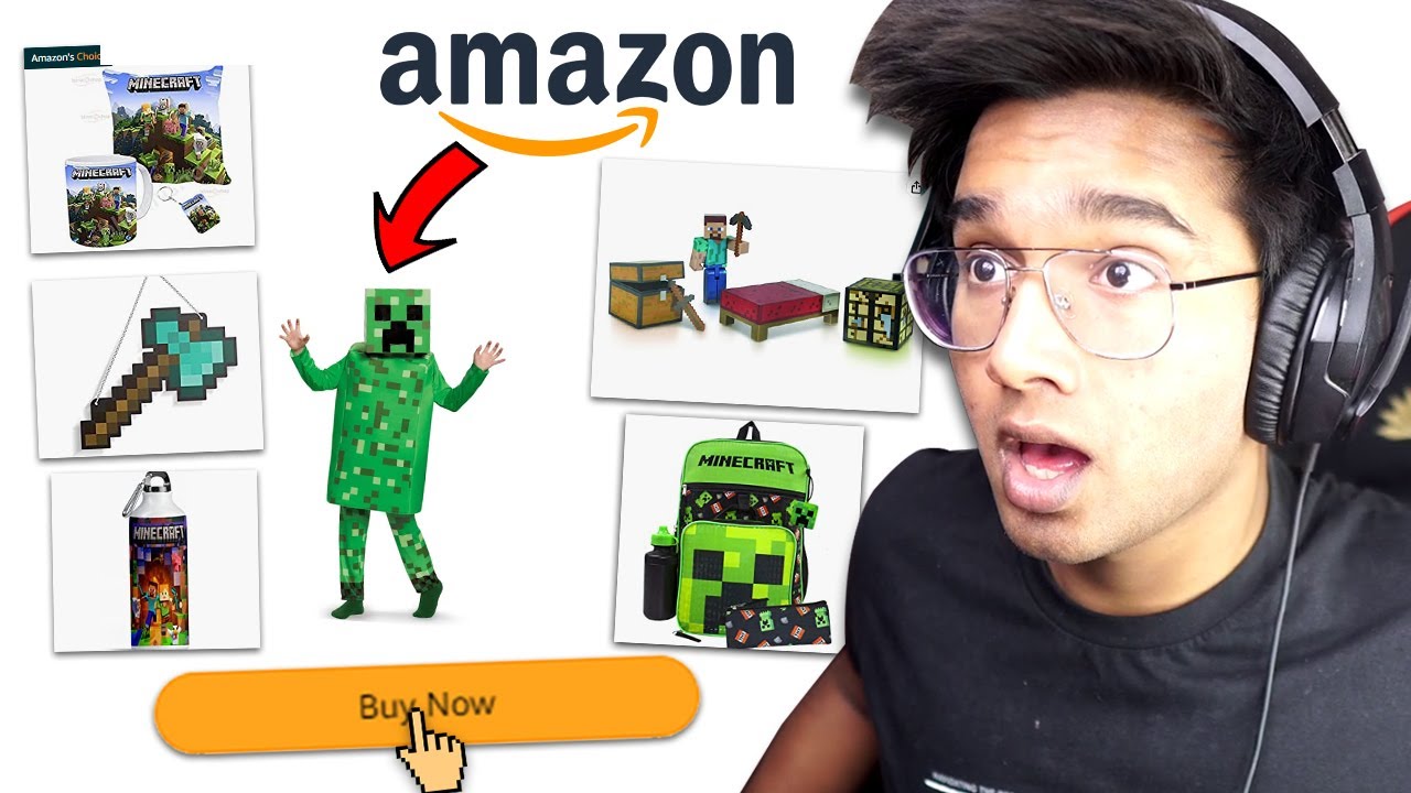 I bought every MINECRAFT ITEM from AMAZON - YouTube