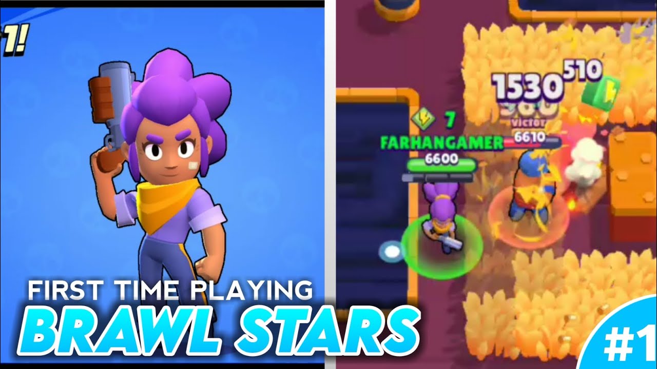 BRAWL STARS PLAYING FIRST TIME - YouTube