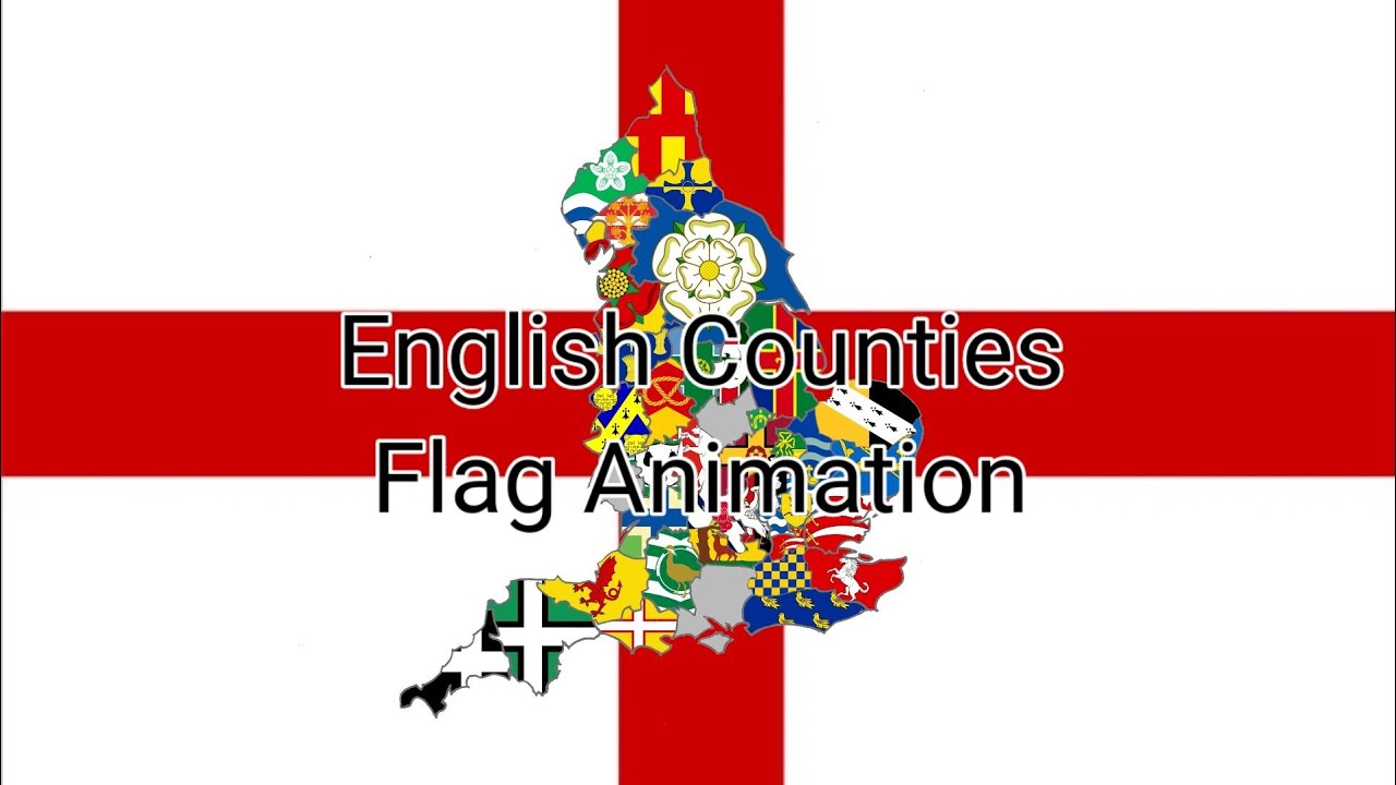 English Counties Flag Animation - YouTube