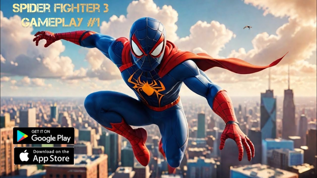 playing spider fighter 3 - YouTube