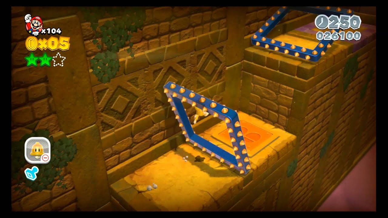 Super Mario 3D World - World 5 Castle - King Ka-Thunk's Castle 100% ...