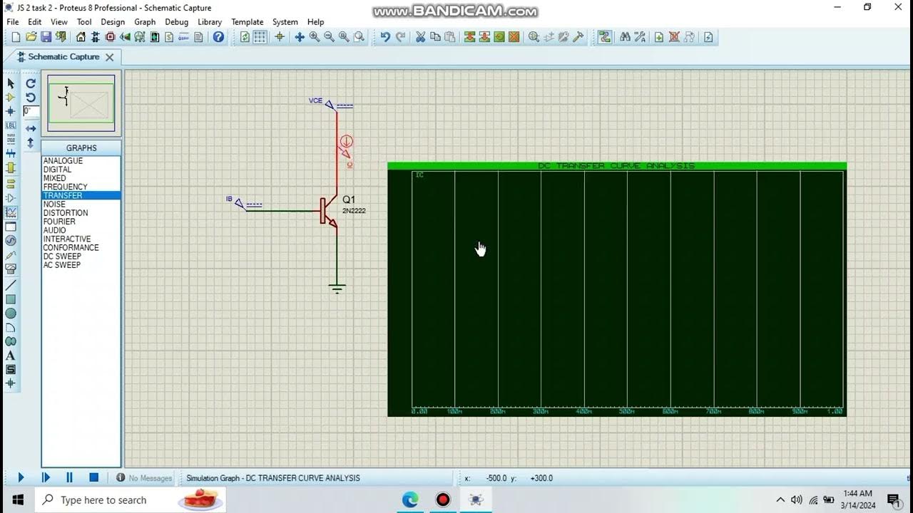CE INPUT OUTPUT CHARACTERISTIC USING TRANSFER FUNCTION PROTEUS VSM - YouTube