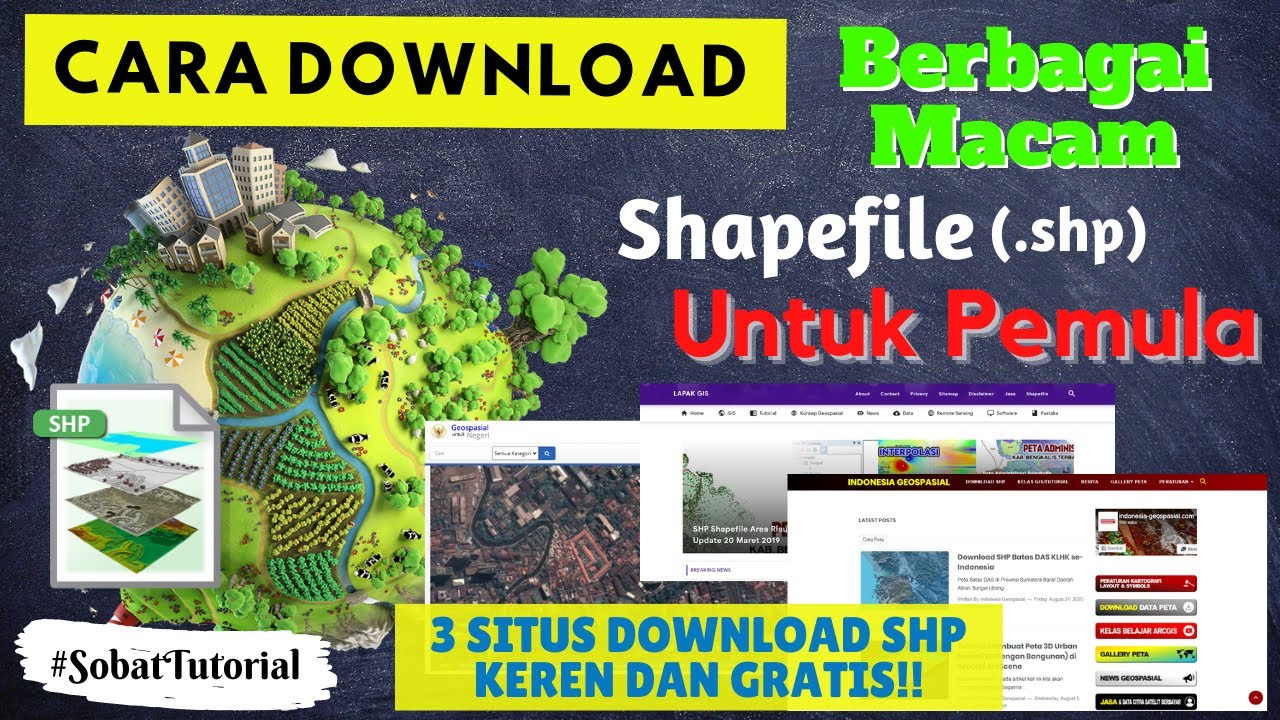 Cara Download Berbagai Macam Shapefile (SHP) Untuk Pemula | 3 Situs ...