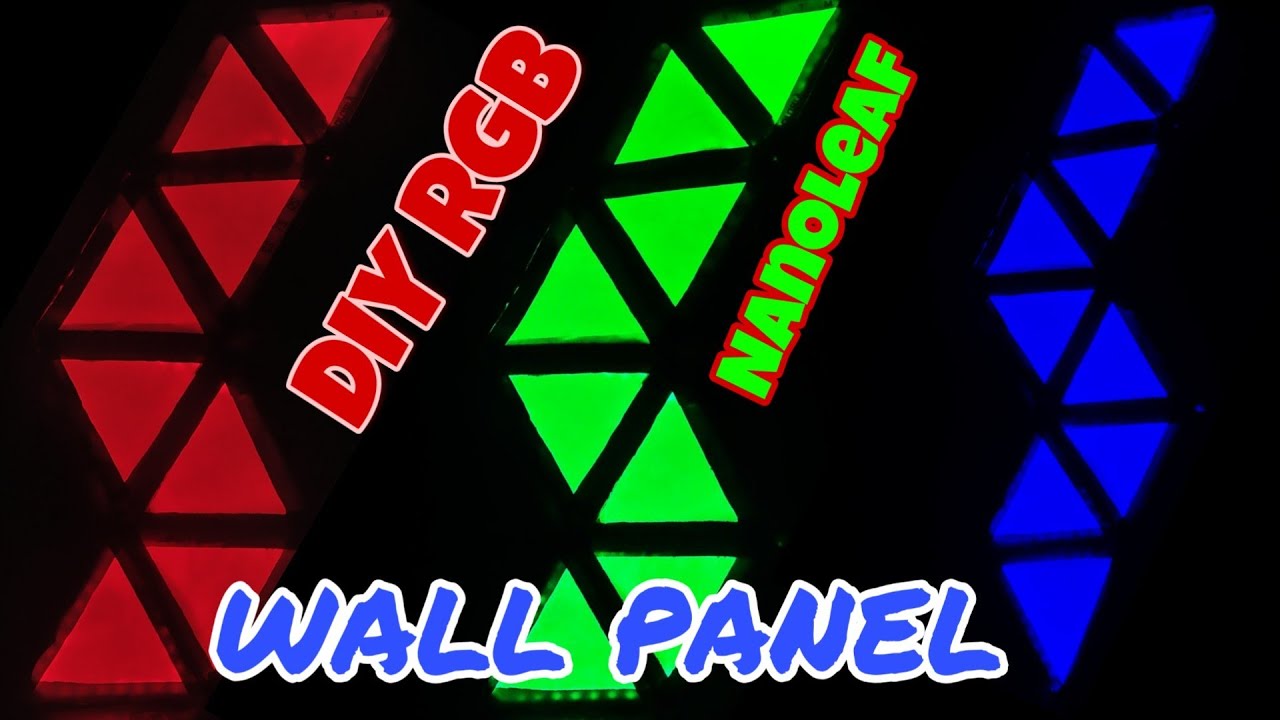 DIY RGB Led Wall Panel Light (Gaming Hack) make RGB Wall Panel Like ...