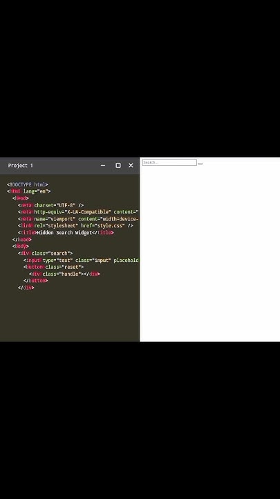 Animated Search Bar Using Html Css And Javascript Projects 1 Htmlcssjs Developer Coding Youtube