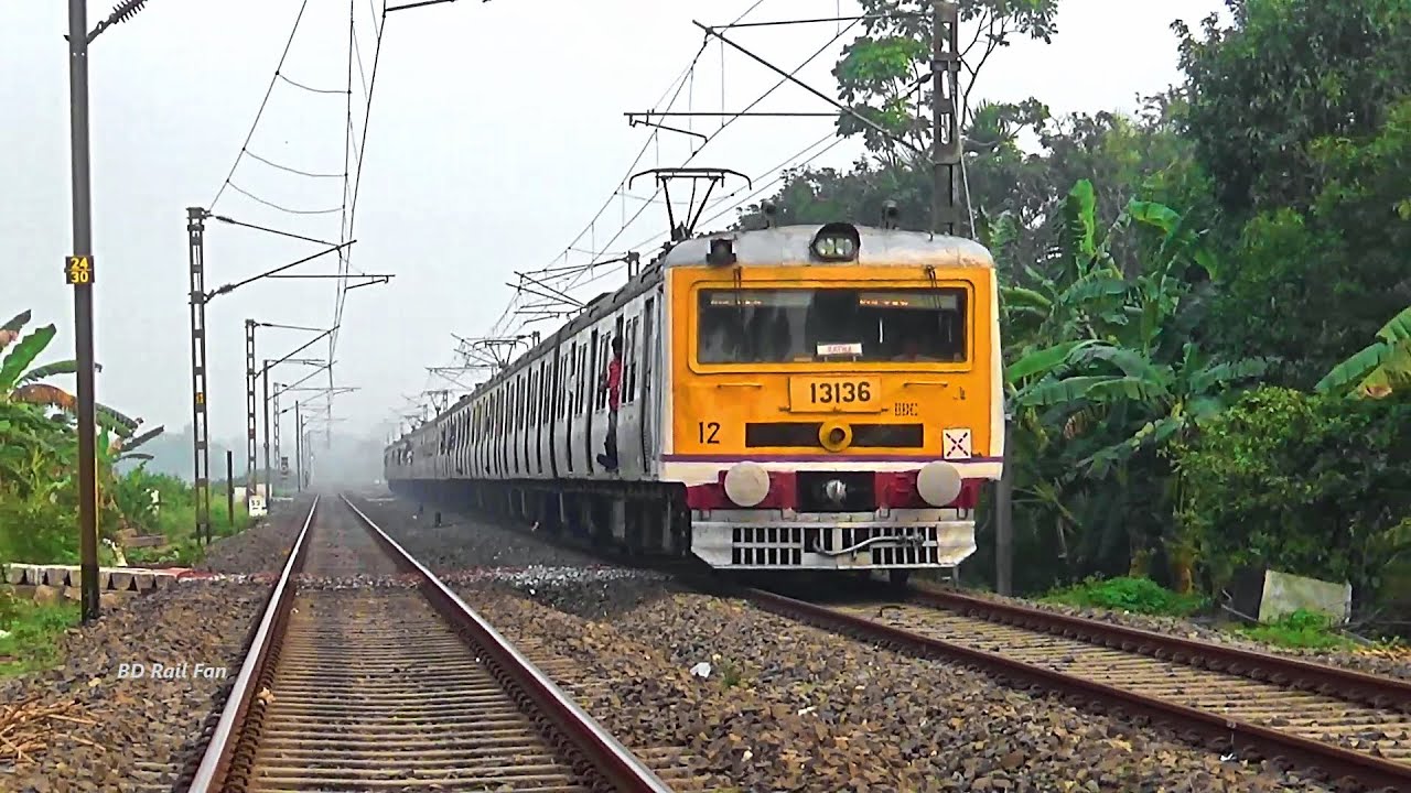 Short route Bandel-Katwa EMU Local Train || Indian Railways Eastern ...