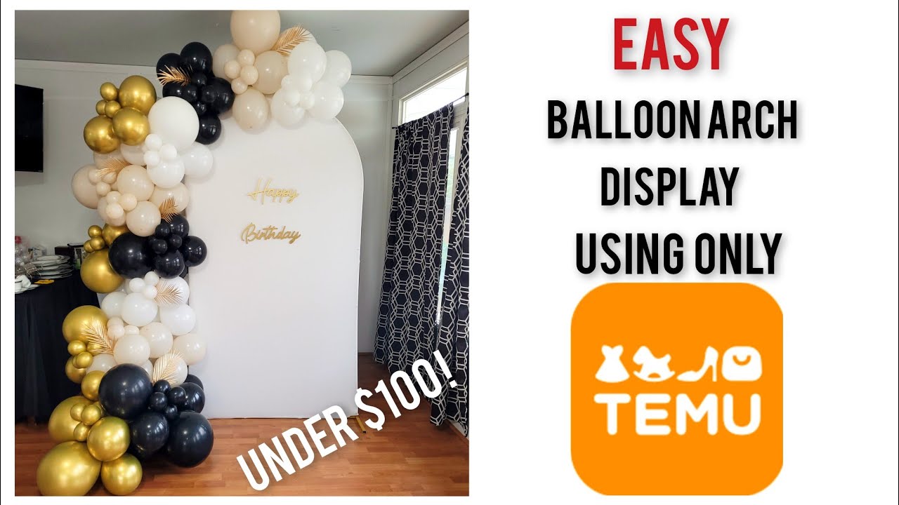 How to DIY a Balloon Arch Display for under $100 using items only from ...