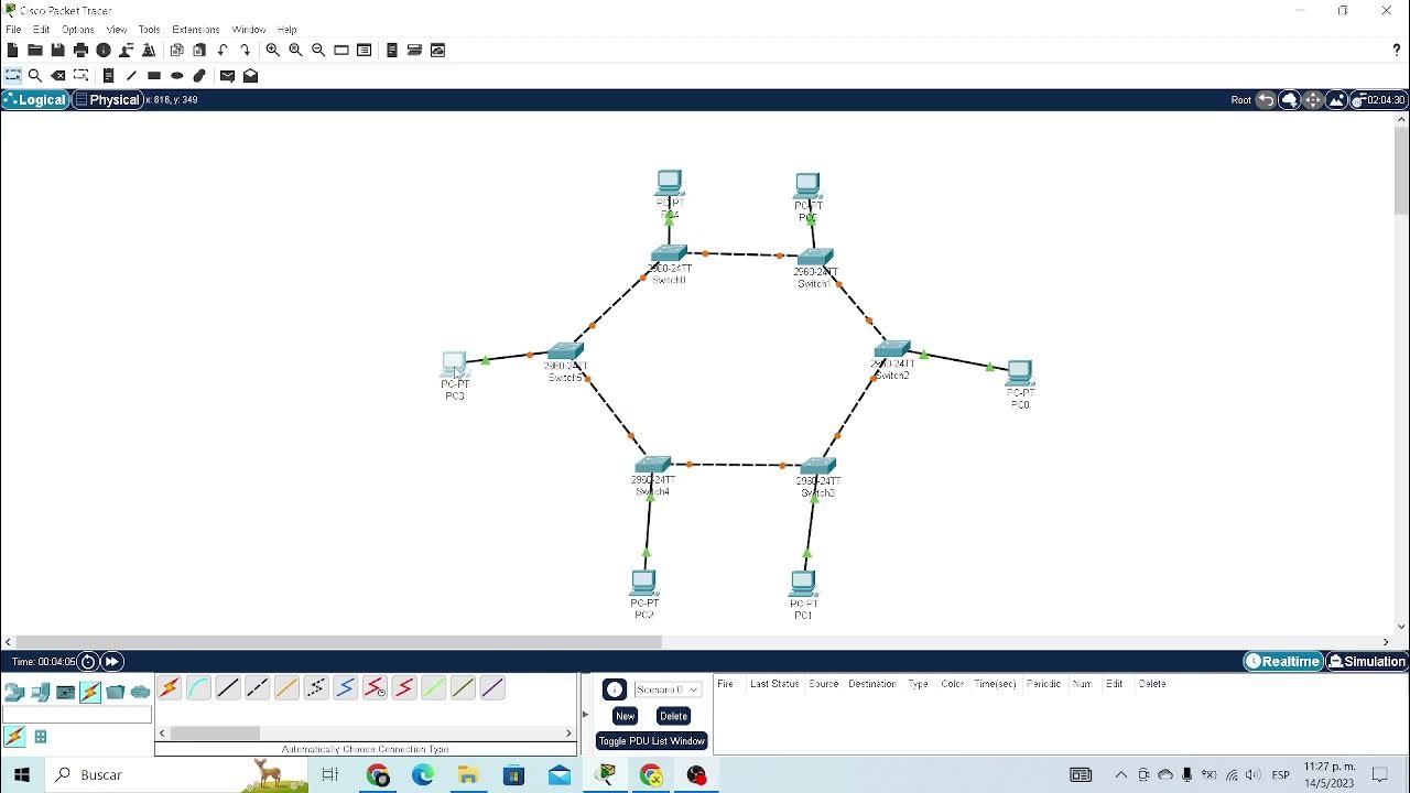 Packet Tracer #2 (topología en Anillo) - YouTube