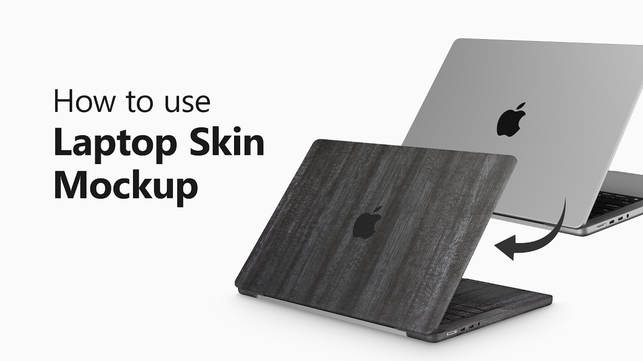 How to use Laptop/MacBook Skin Mockup Smart PSD | VecRas - YouTube