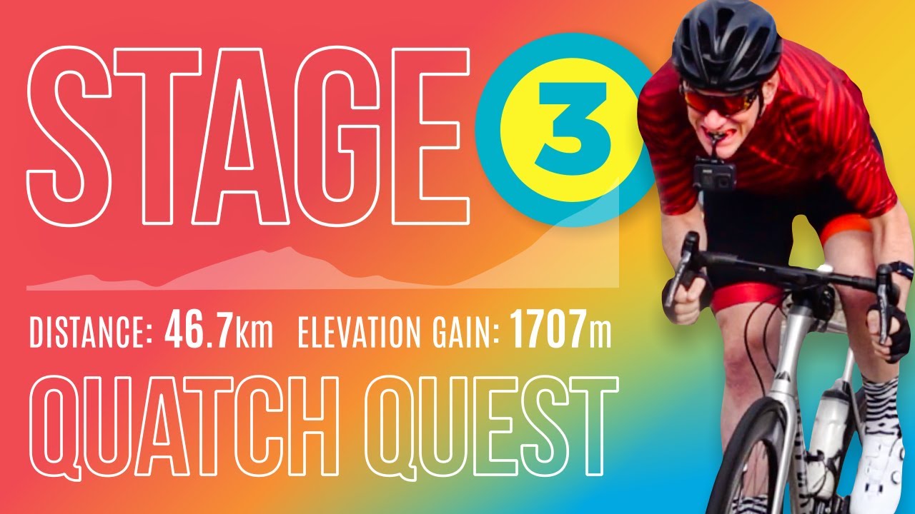 Will I Finish This!? Stage 3 Tour of Watopia Quatch Quest ALPE DU ZWIFT ...