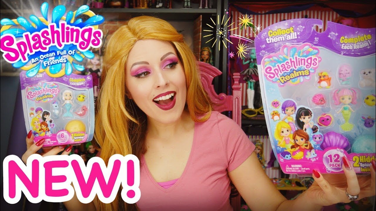 NEW Splashlings! Realms Mermaid Unboxing Toys - YouTube