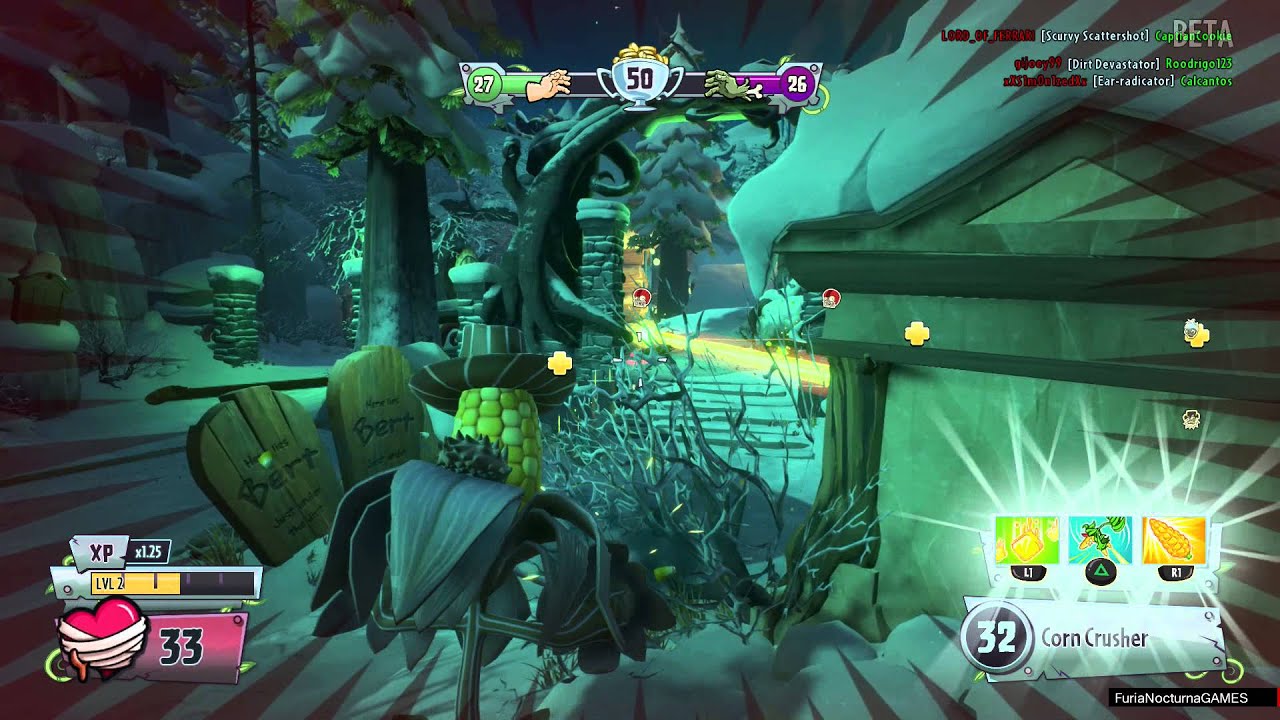 Plantas vs Zombies Garden Warfare 2 BETA mob cob derrota por equipos ...