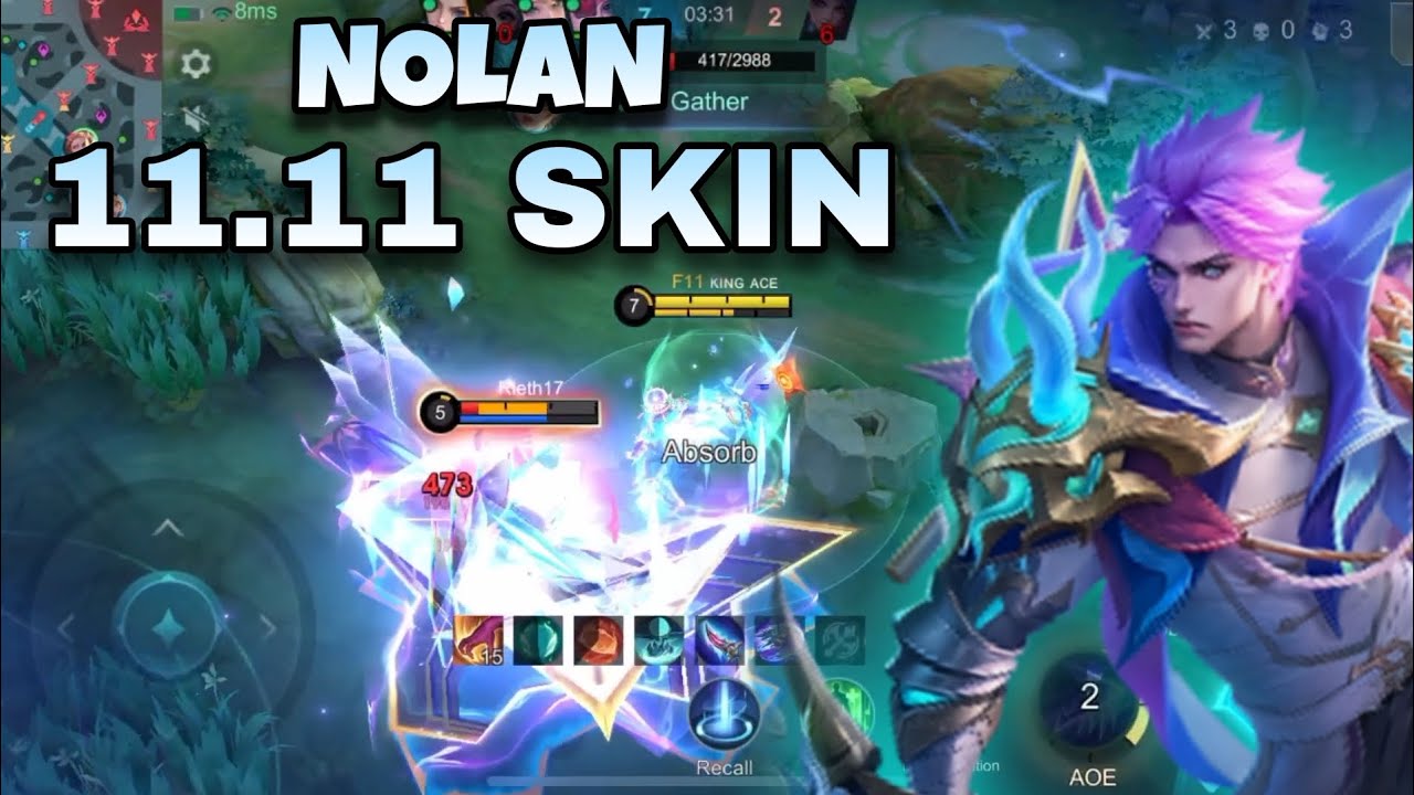 Nolan 11.11 Skin Gameplay - YouTube