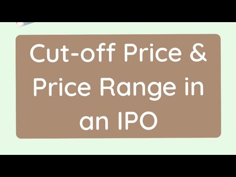 What is Cut-off Price and Price Range in an IPO - #IPO #Share Market ...