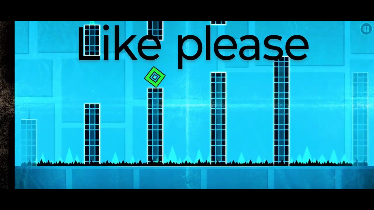 Finishing third level in geometry dash - YouTube